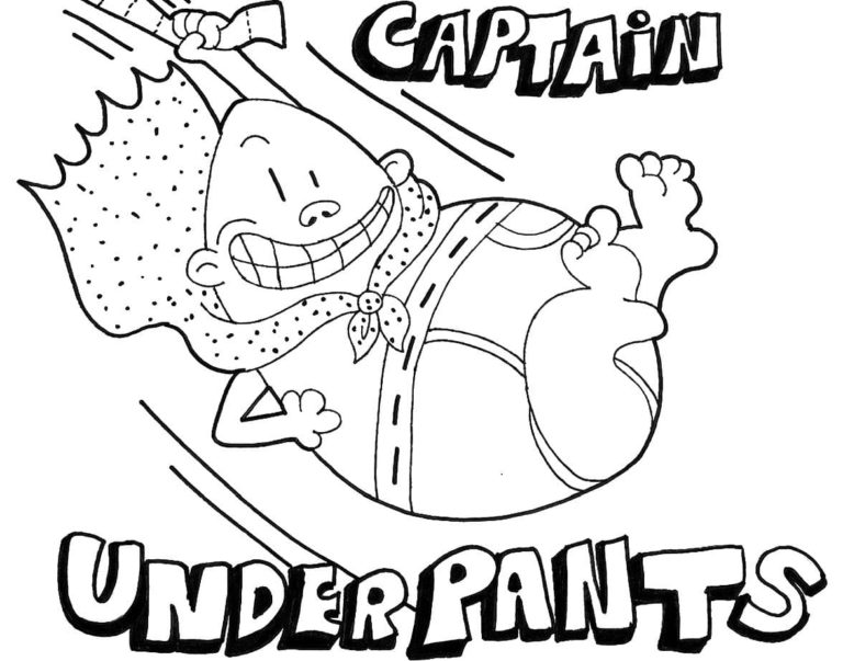 Captain Underpants coloring pages - Printable coloring pages