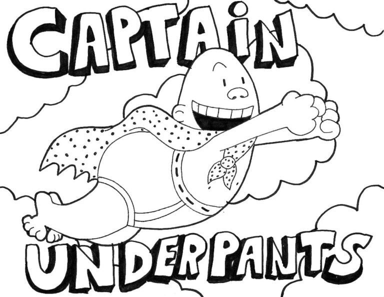 Captain Underpants coloring pages - Printable coloring pages