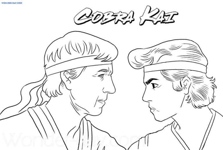 Cobra Kai Coloring pages - Printable coloring pages | WONDER DAY ...