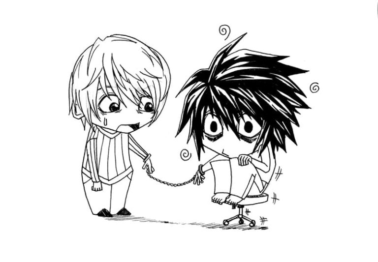 Death Note Coloring Pages - Best coloring pages | WONDER DAY — Coloring ...