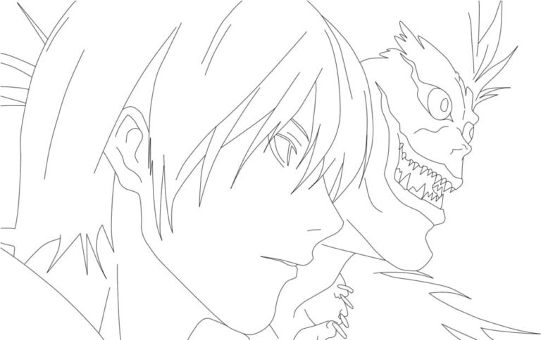 Death Note Coloring Pages - Best coloring pages | WONDER DAY — Coloring ...