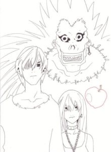 Death Note Coloring Pages - Best coloring pages | WONDER DAY — Coloring ...