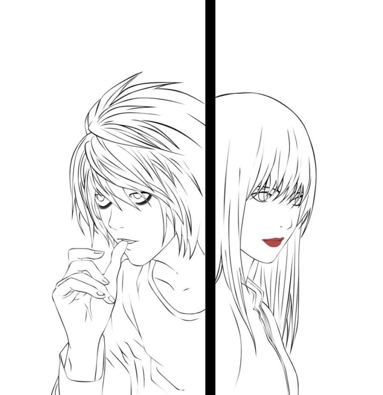 Death Note Coloring Pages - Best coloring pages | WONDER DAY — Coloring ...