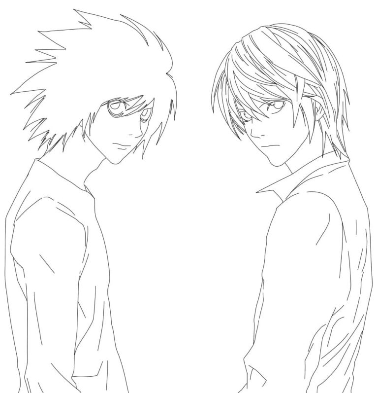 Death Note Coloring Pages - Best coloring pages | WONDER DAY — Coloring ...