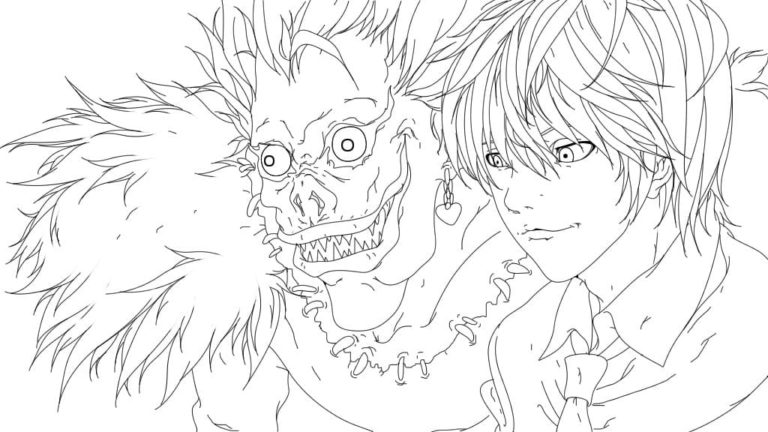 Death Note Coloring Pages - Best coloring pages | WONDER DAY — Coloring ...