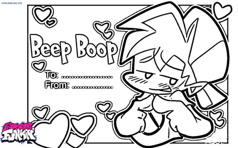 Friday Night Funkin coloring pages - Printable coloring pages