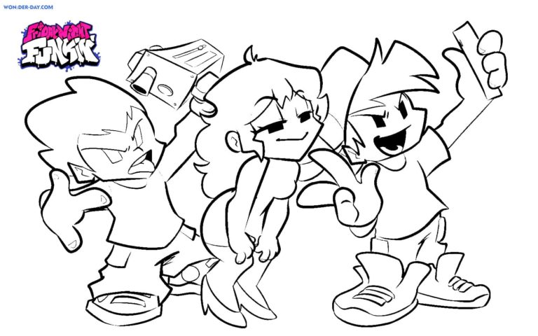 Desenhos de Friday Night Funkin para colorir - Wonder-day.com