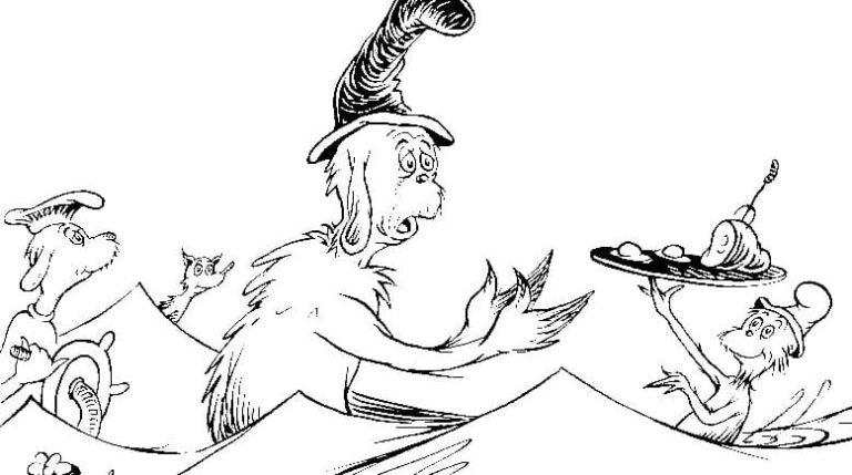 Green Eggs and Ham Coloring Pages | WONDER DAY — Coloring pages for ...