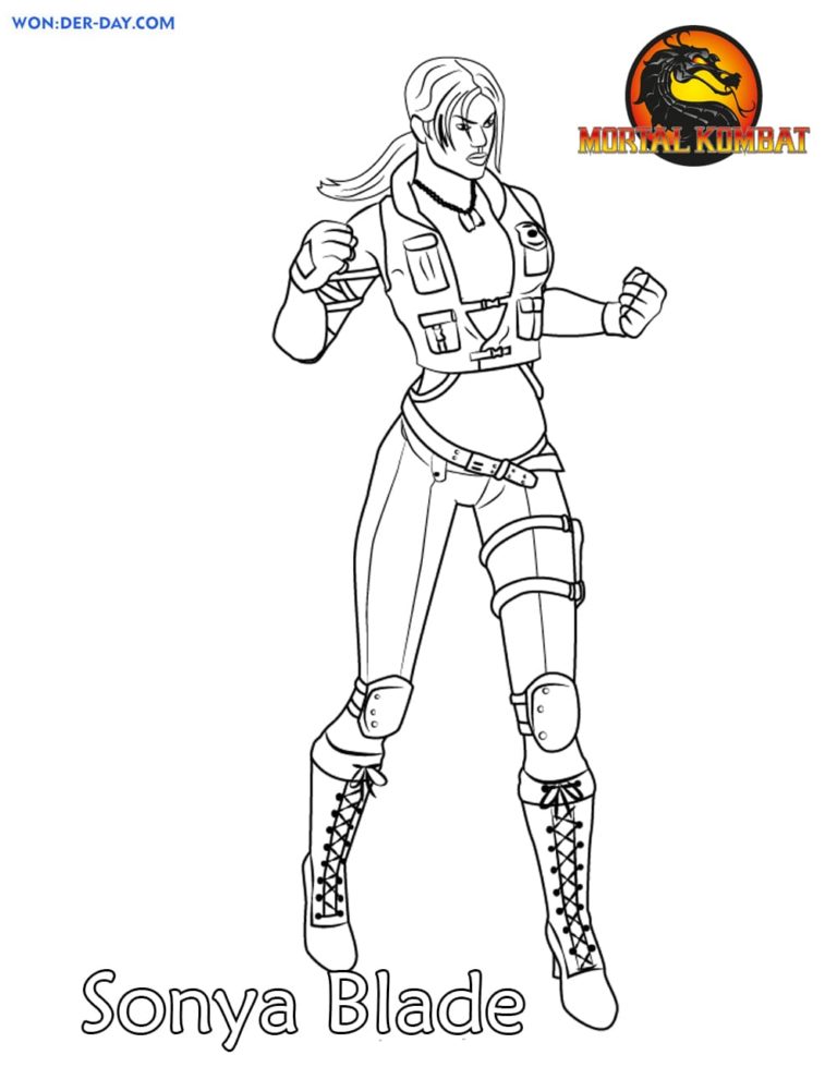 Mortal Kombat Coloring pages - 110 Printable coloring pages