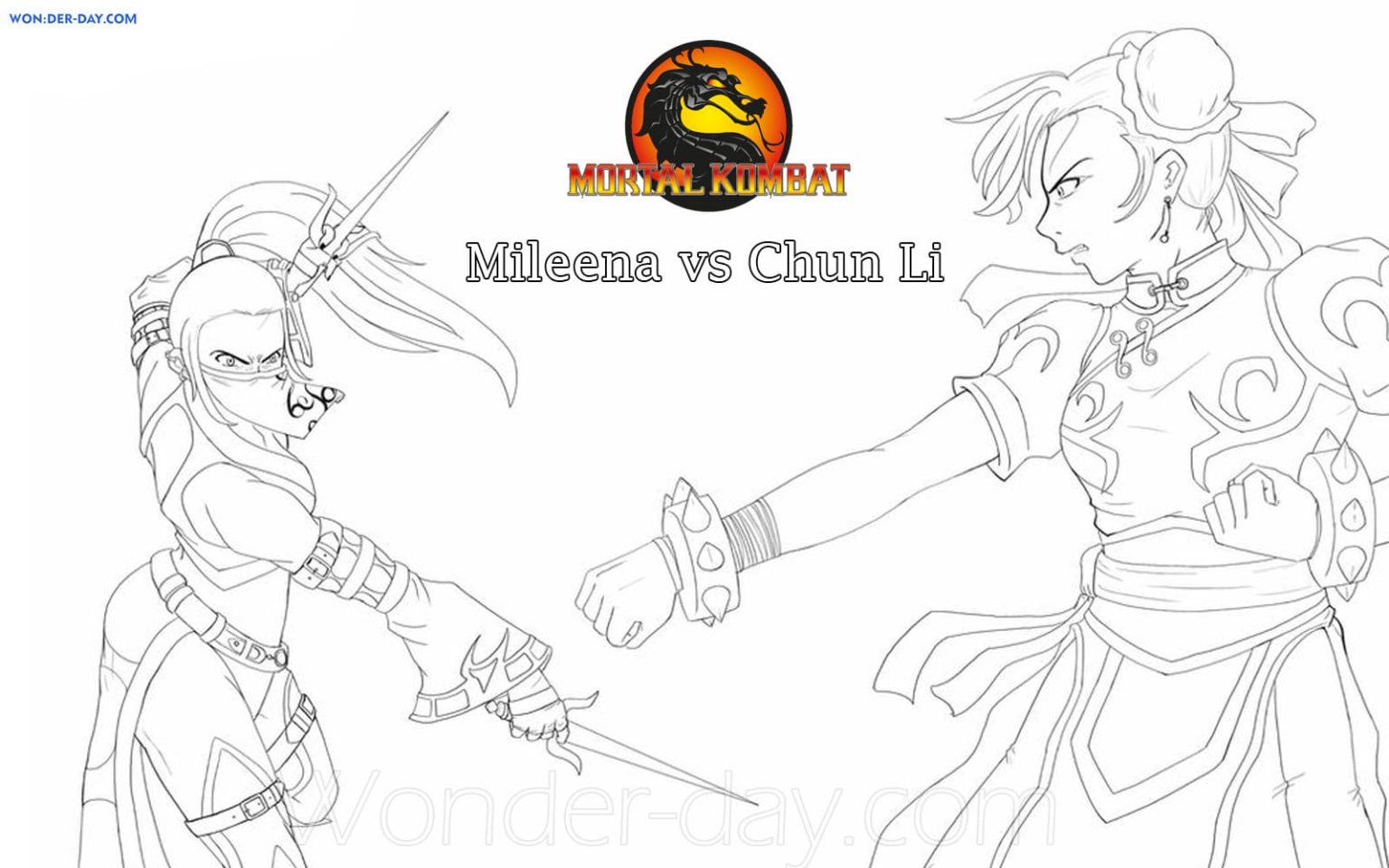 Mortal Kombat Coloring pages - 110 Printable coloring pages