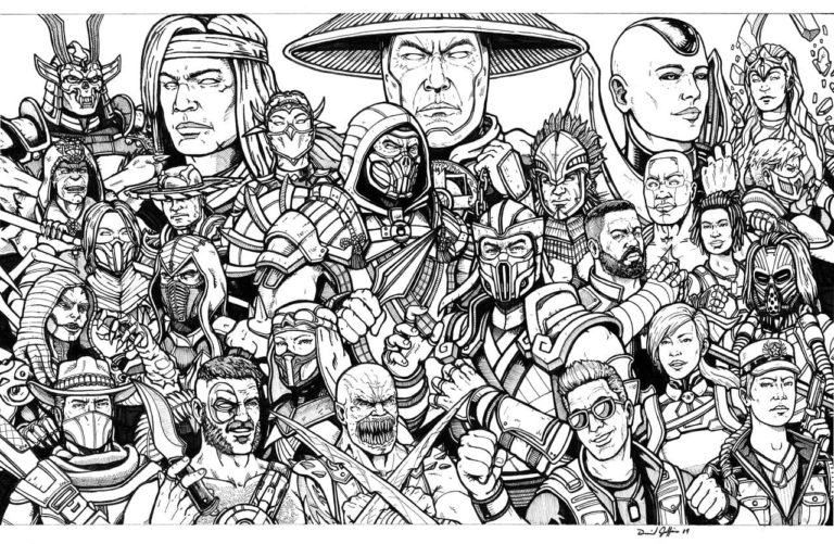 Mortal Kombat Coloring pages - 110 Printable coloring pages