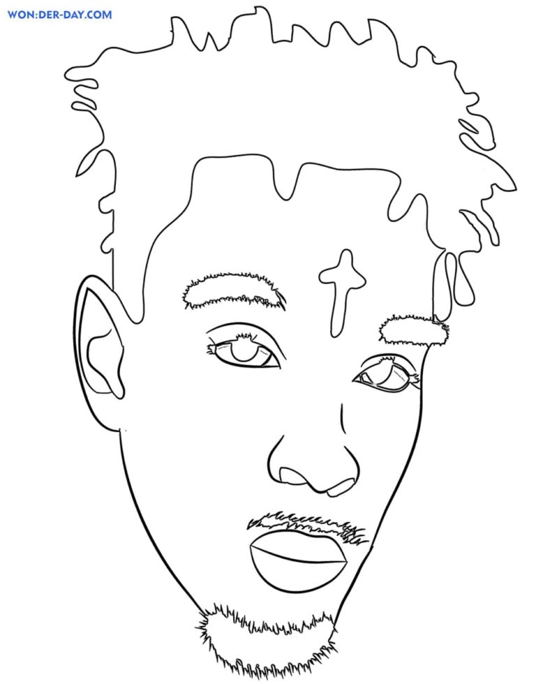 21 Savage coloring pages - Print for Free | WONDER DAY — Coloring pages ...