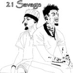 21 Savage coloring pages - Print for Free | WONDER DAY — Coloring pages ...