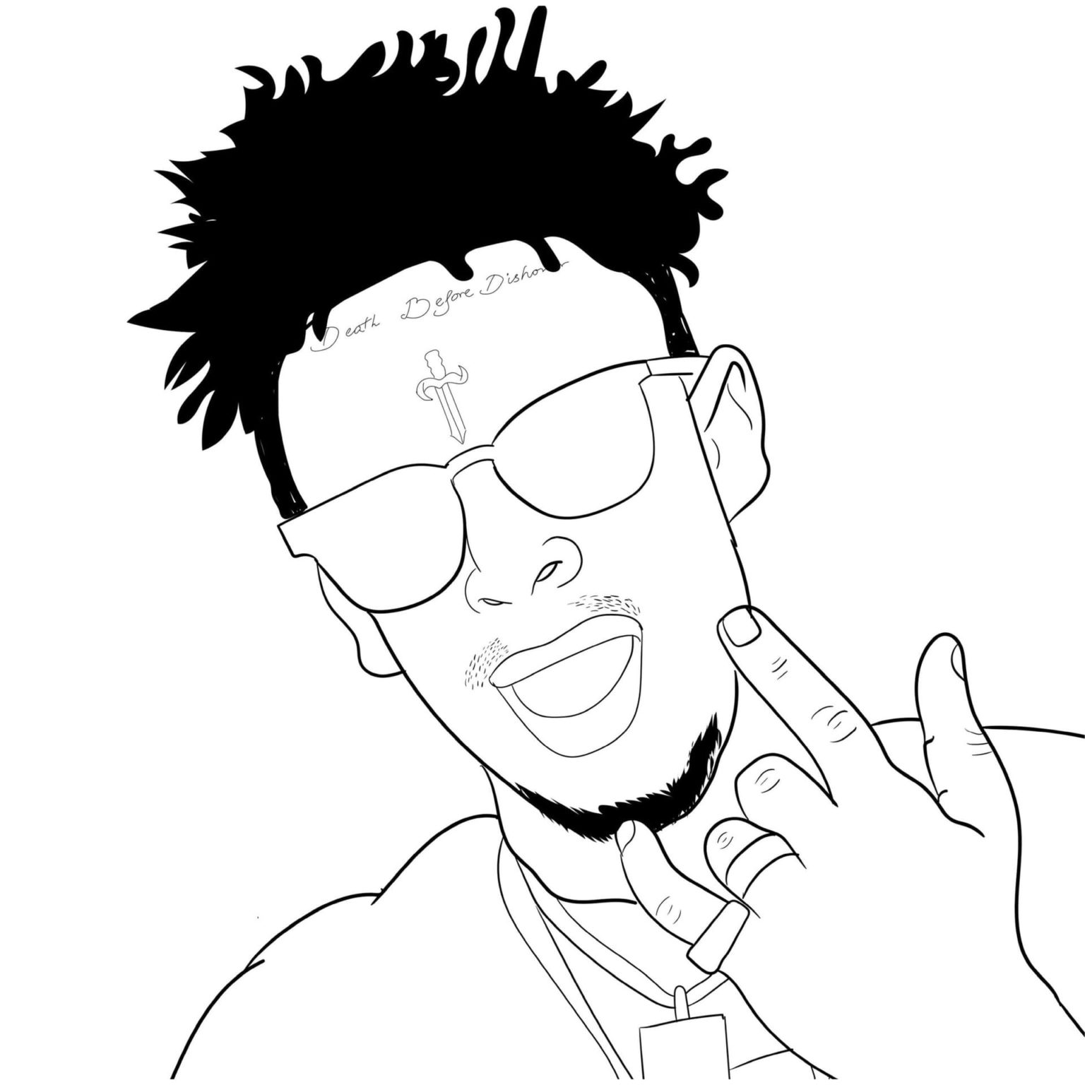 21 Savage coloring pages - Print for Free | WONDER DAY — Coloring pages ...
