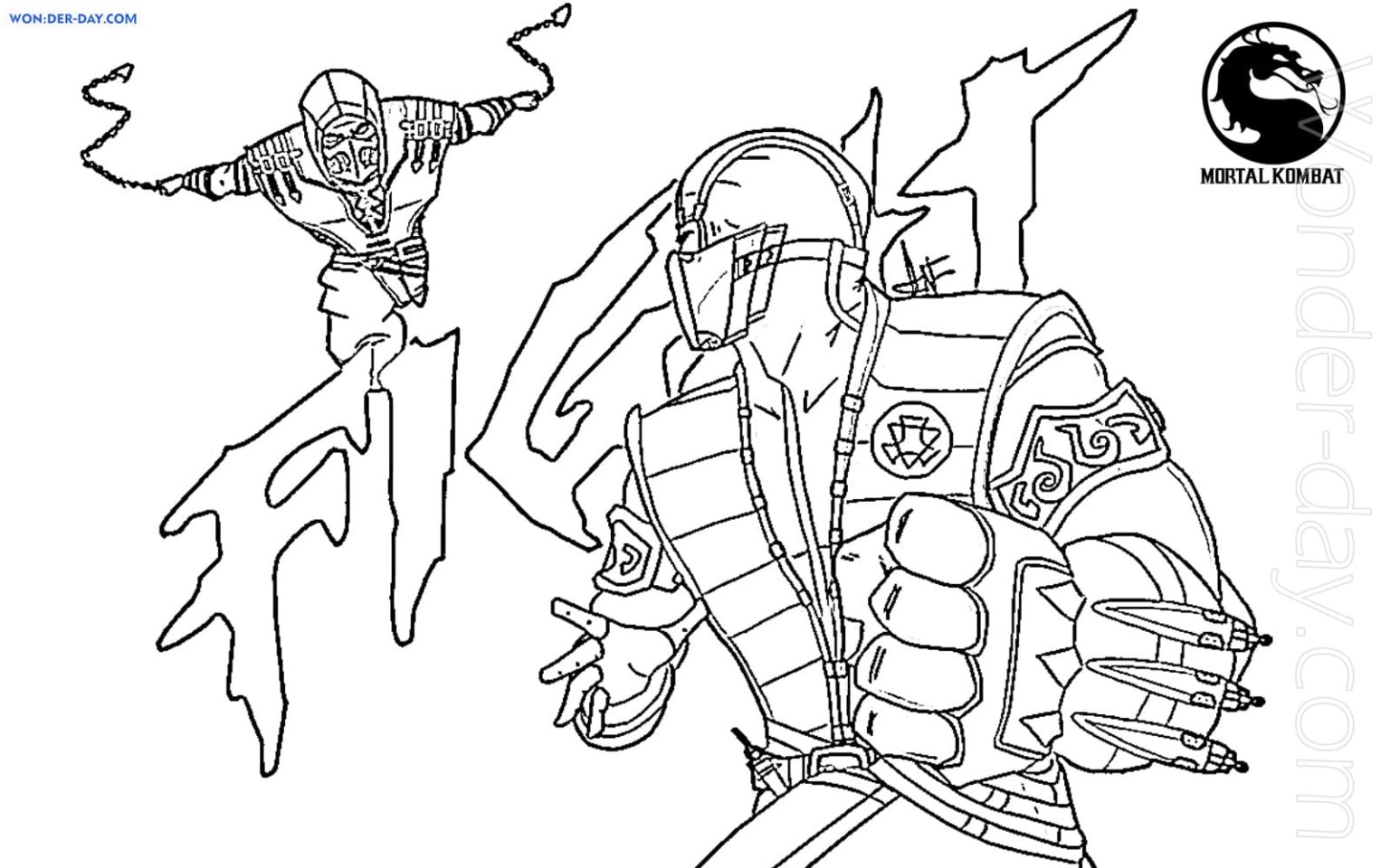 Sub Zero coloring pages - 90 Free coloring pages | WONDER DAY ...
