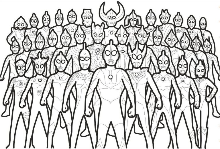Ultraman coloring pages - 80 Printable coloring pages