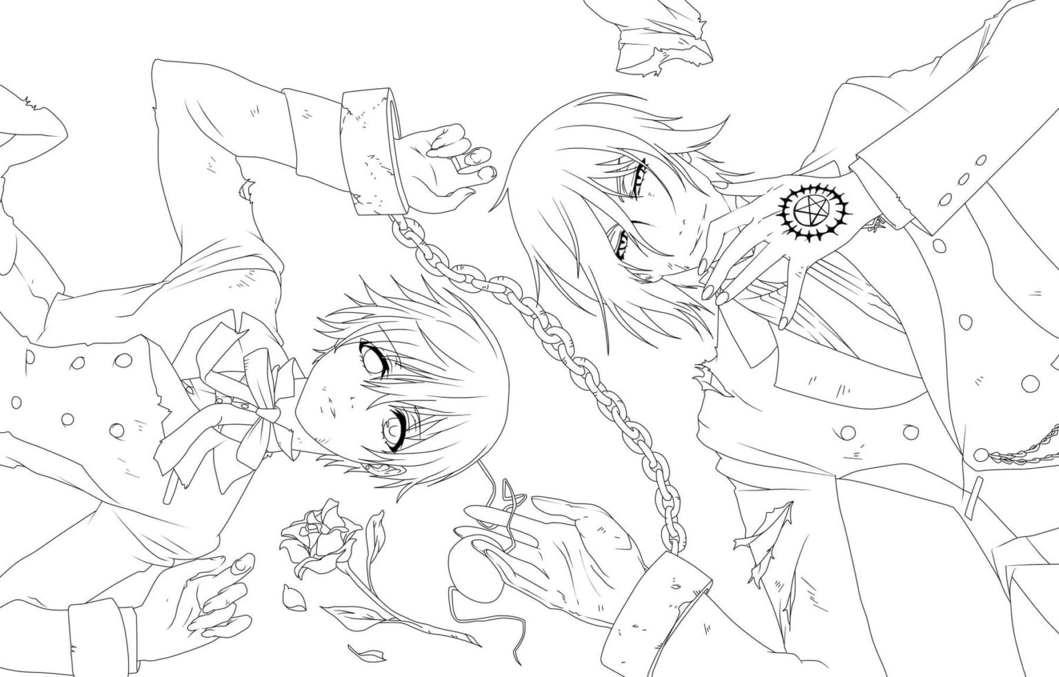 Black Butler coloring pages - Best coloring pages from anime