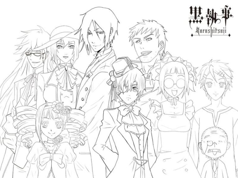 Black Butler coloring pages - Best coloring pages from anime