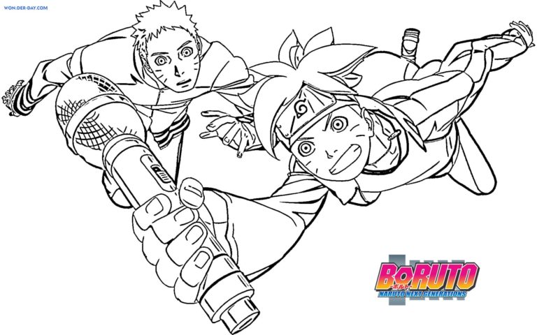 Boruto Coloring Pages - Print and color | WONDER DAY — Coloring pages ...