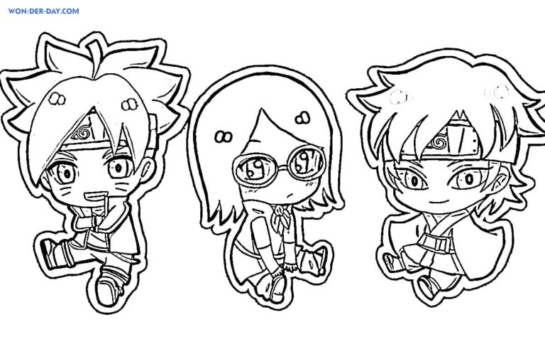 Boruto Coloring Pages - Print and color | WONDER DAY — Coloring pages ...