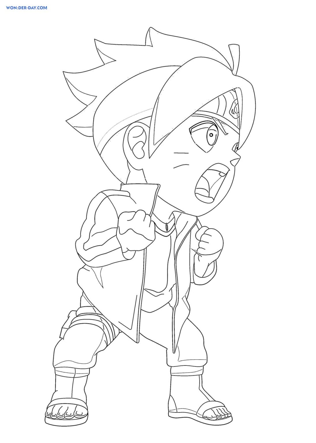 Boruto Coloring Pages - Print and color | WONDER DAY — Coloring pages ...