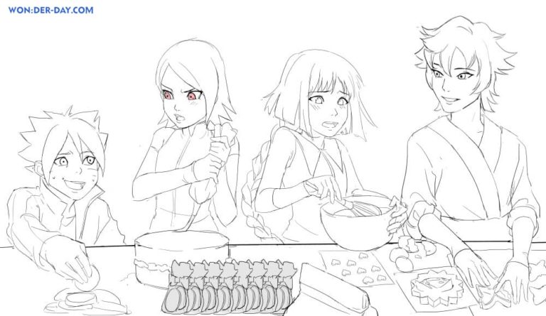 Boruto Coloring Pages - Print and color | WONDER DAY — Coloring pages ...