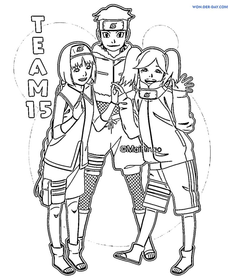 Boruto Coloring Pages - Print and color | WONDER DAY — Coloring pages ...