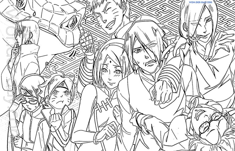 Boruto Coloring Pages - Print and color | WONDER DAY — Coloring pages ...