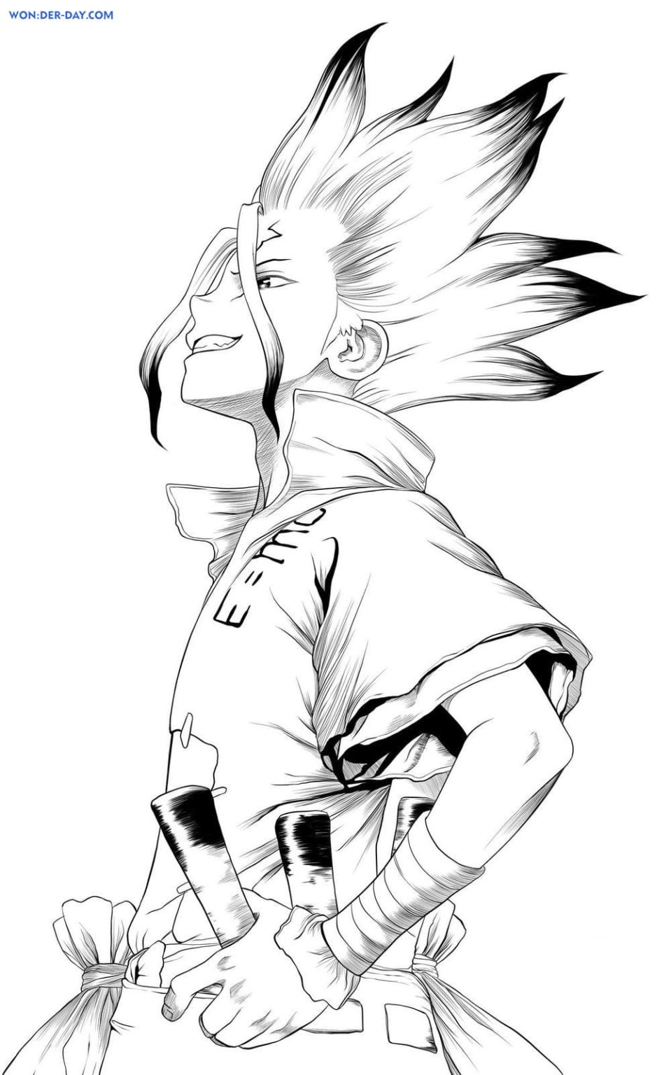 Dr. Stone Coloring Pages - Free Printable Coloring Pages