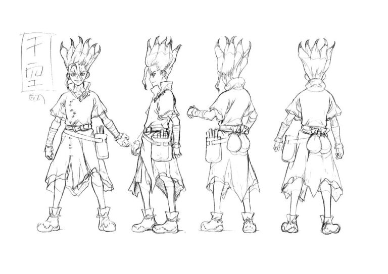 Dr. Stone Coloring Pages - Free Printable Coloring Pages