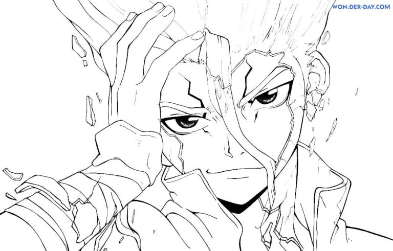 Dr. Stone Coloring Pages - Free Printable Coloring Pages