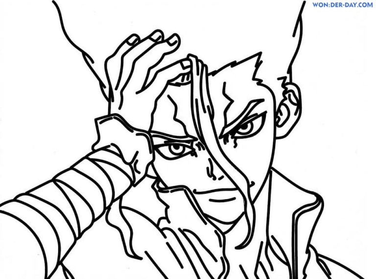 Dr. Stone Coloring Pages - Free Printable Coloring Pages