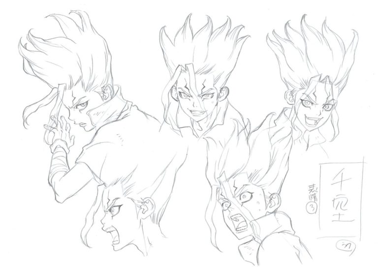 Dr. Stone Coloring Pages - Free Printable Coloring Pages