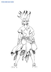 Dr. Stone Coloring Pages - Free Printable Coloring Pages
