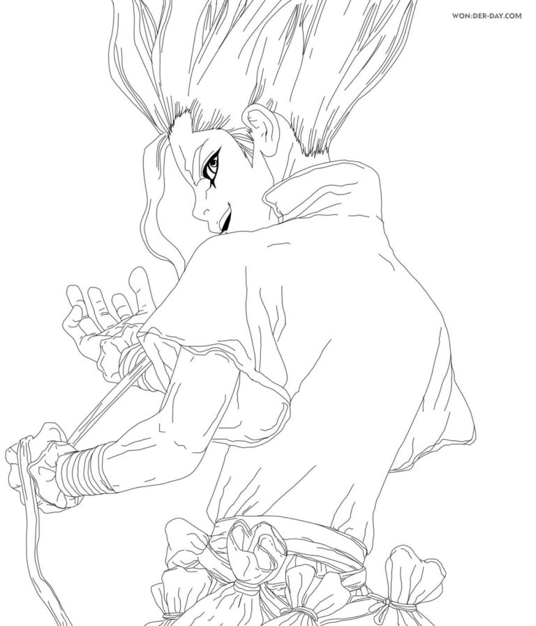 Dr. Stone Coloring Pages - Free Printable Coloring Pages