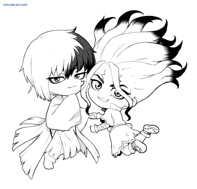 Dr. Stone Coloring Pages - Free Printable Coloring Pages