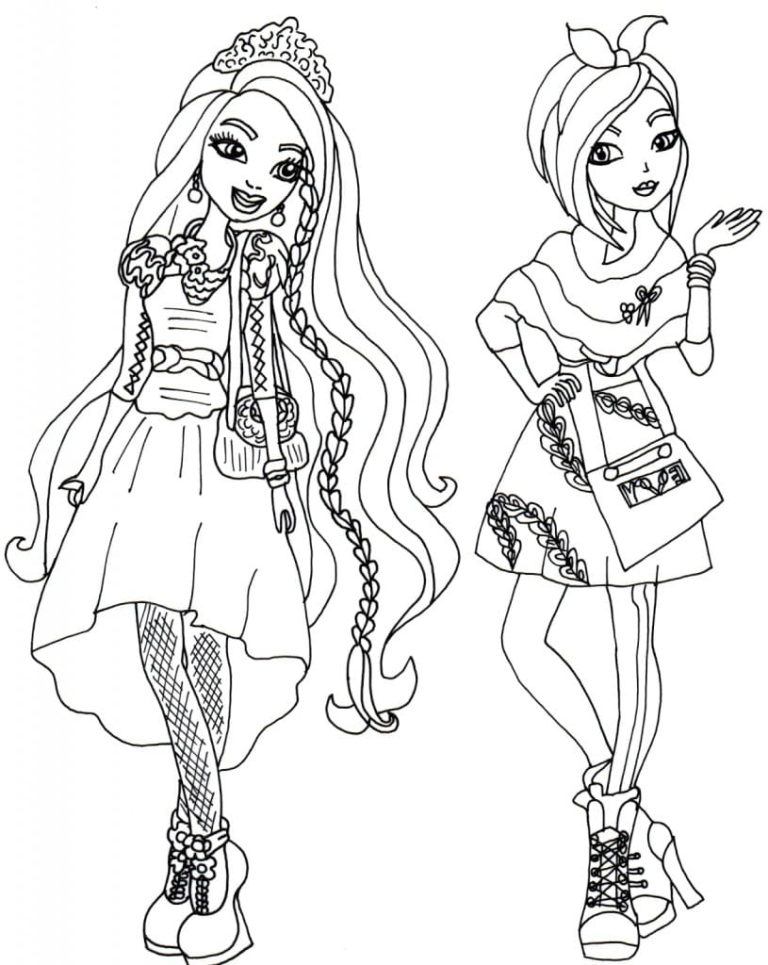 Coloriage Ever After High Coloriages à Imprimer Wonder Day