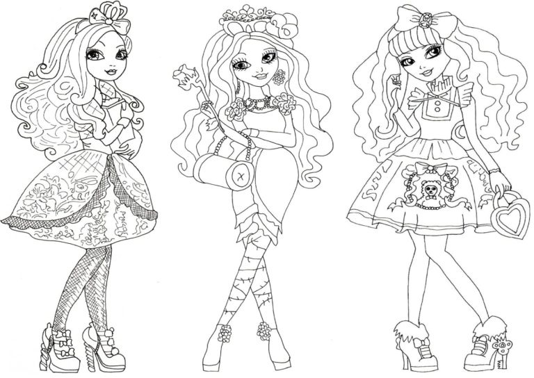 Ever After High coloring pages - Printable coloring pages