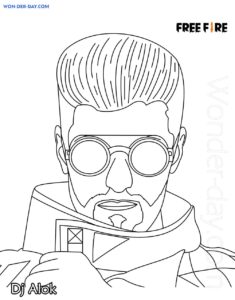 Free Fire coloring pages. Print for free in A4 format