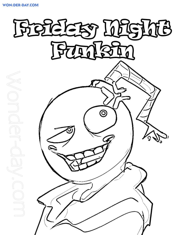 Friday Night Funkin coloring pages - Printable coloring pages