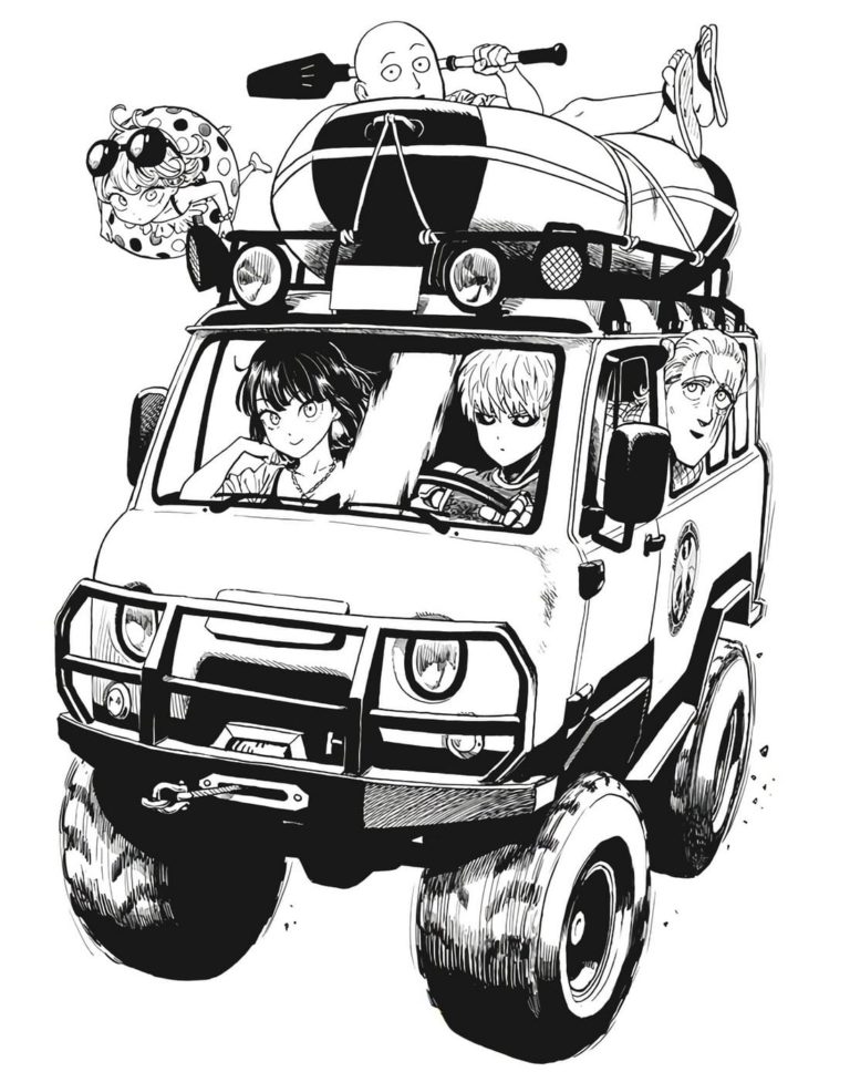 Dibujos de One-Punch Man para colorear - dibujos para imprimir