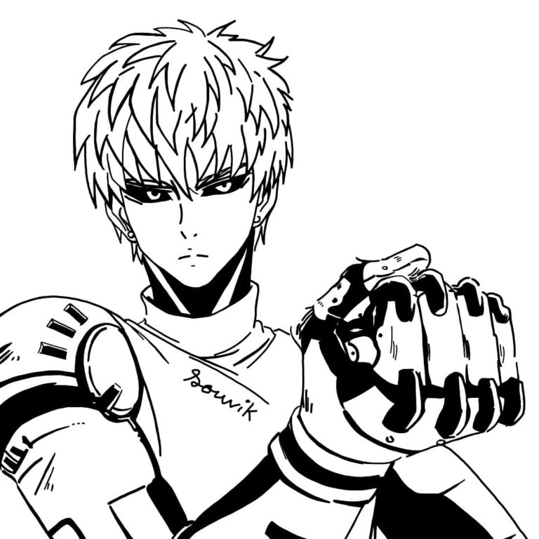 Dibujos de One-Punch Man para colorear - dibujos para imprimir