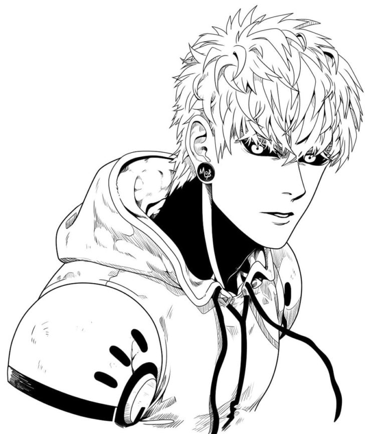 Dibujos de One-Punch Man para colorear - dibujos para imprimir