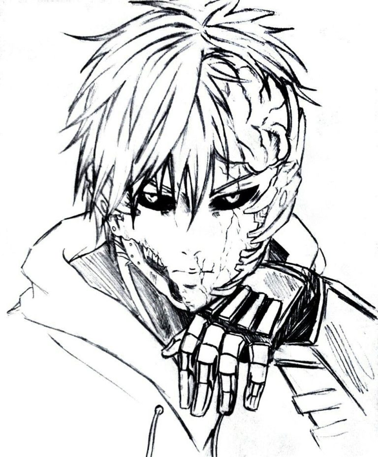 Dibujos de One-Punch Man para colorear - dibujos para imprimir