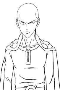 Dibujos de One-Punch Man para colorear - dibujos para imprimir