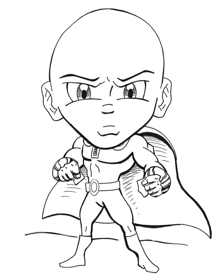 Dibujos de One-Punch Man para colorear - dibujos para imprimir