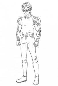 Dibujos de One-Punch Man para colorear - dibujos para imprimir