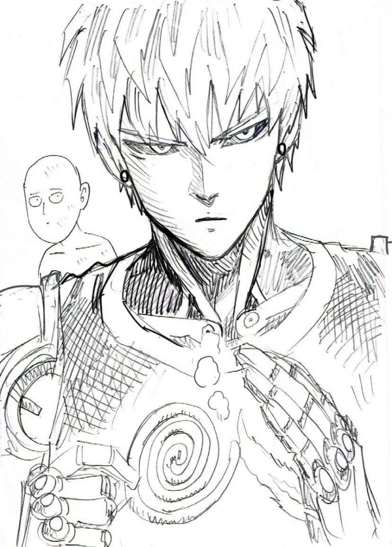 One-Punch Man Coloring Pages - Free coloring pages