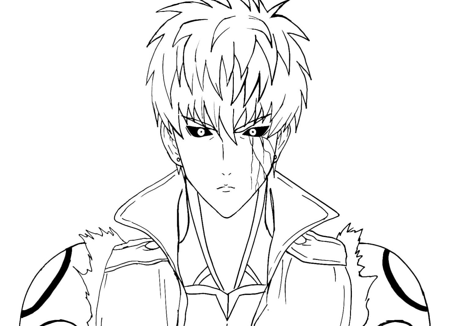 Coloriage One-Punch Man - Coloriages gratuits sur Wonder-day.com