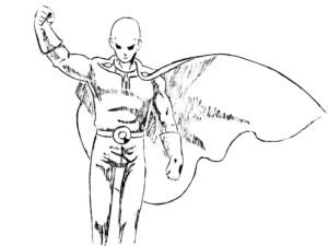 Dibujos de One-Punch Man para colorear - dibujos para imprimir